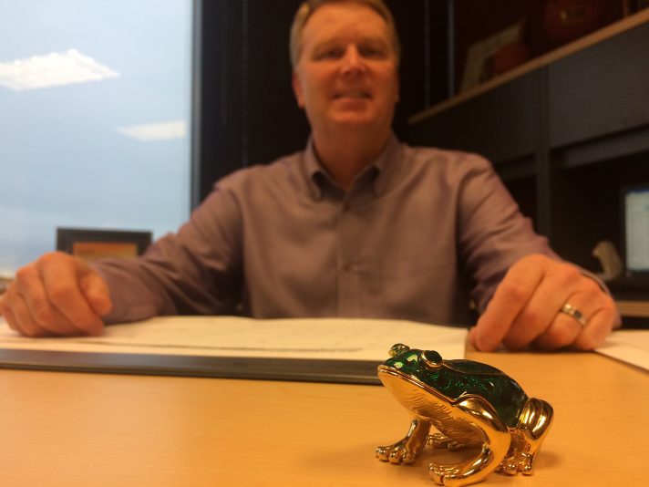 Desk frog an important symbol for Walsworth President » Walsworth Yearbooks
