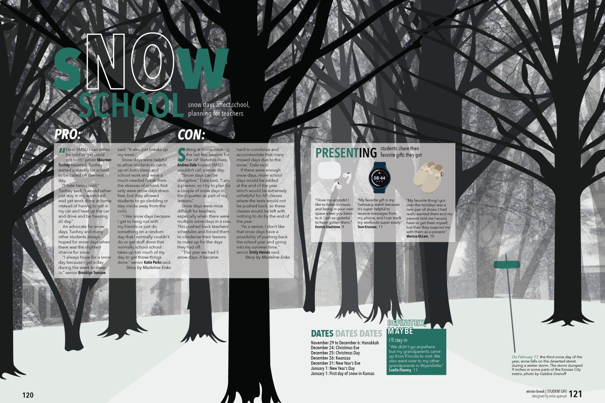 Holly Jolly Holidays Spreads: A Three-Step Guide | Yearbook Ideas