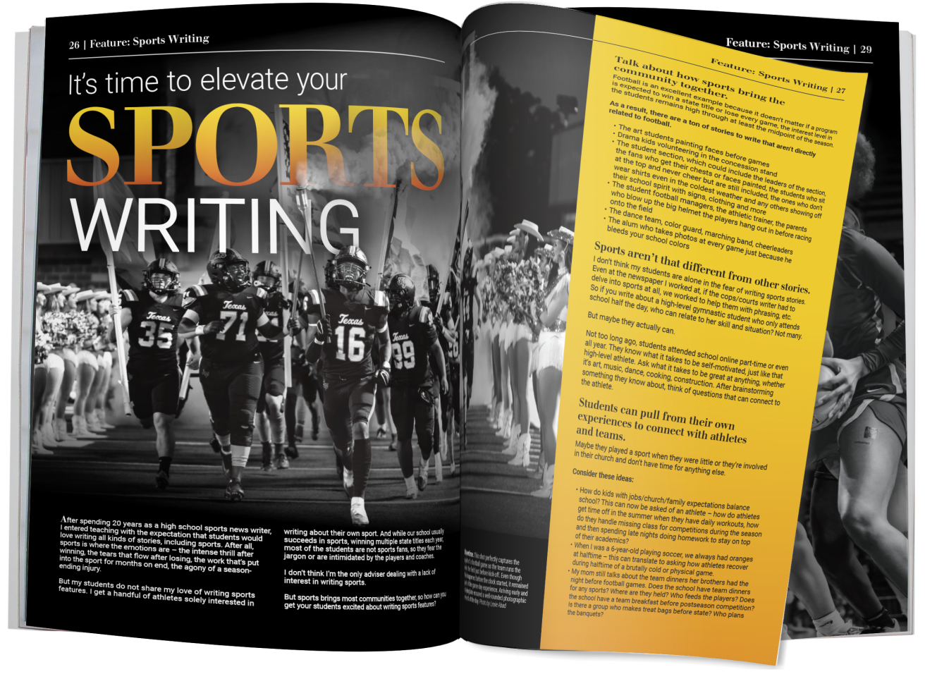It's Time to Elevate Your Yearbook Sports Writing | Walsworth Yearbooks