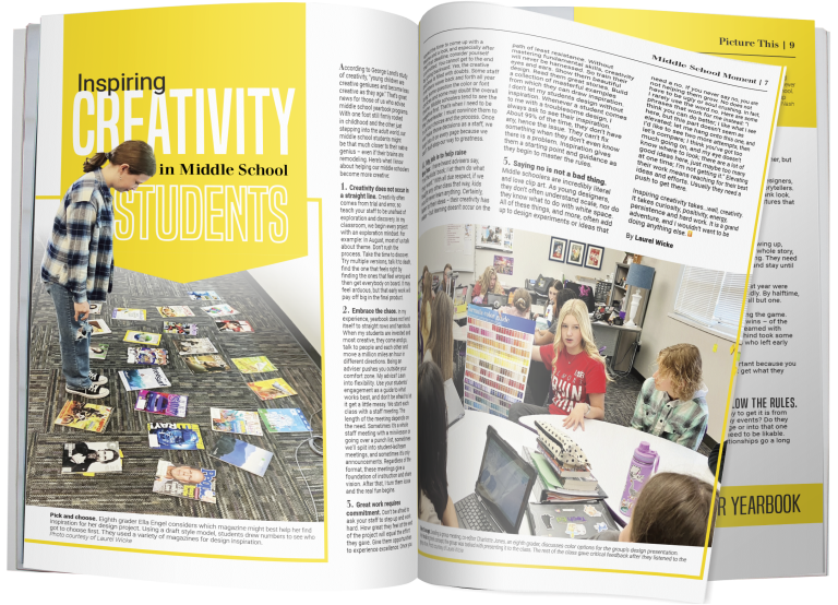 Yearbook Creativity With Middle School Students | Walsworth Yearbooks