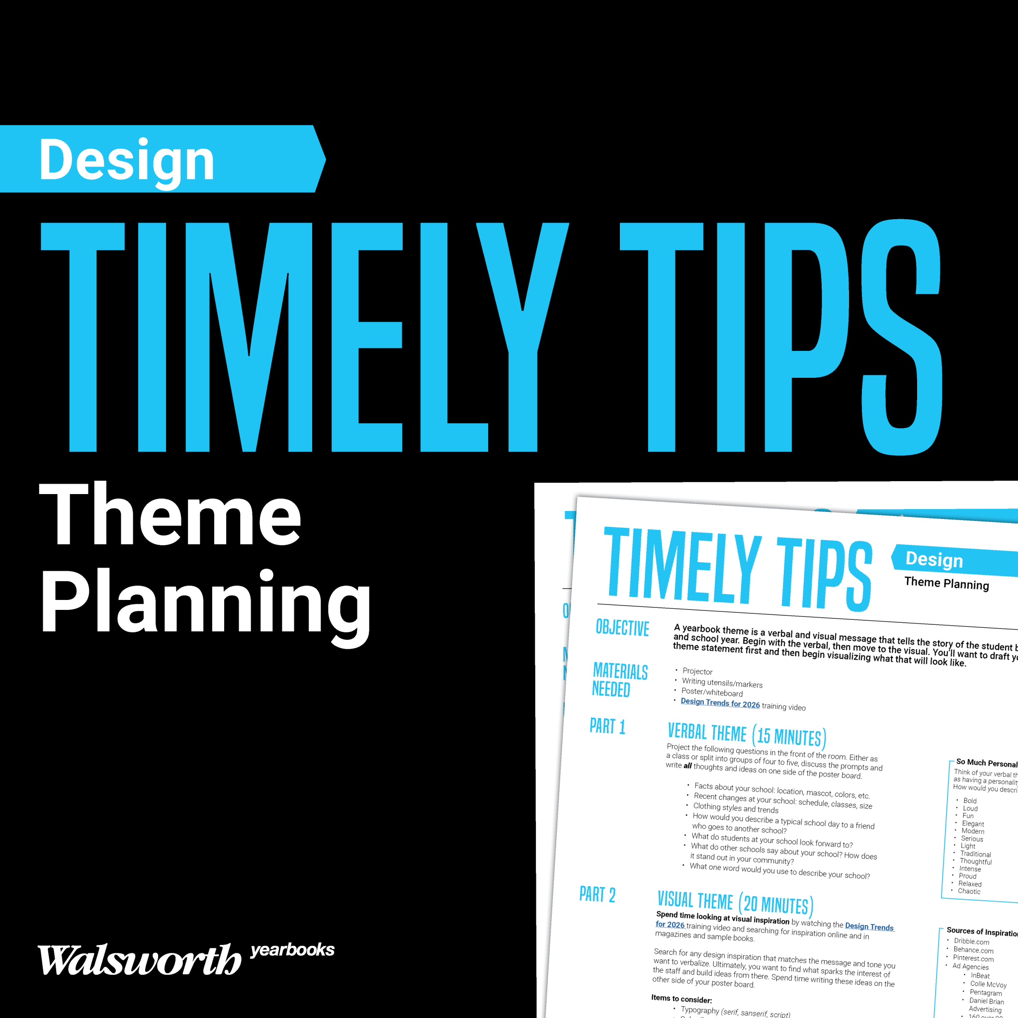 Timely Tips: Crafting a Compelling Yearbook Theme